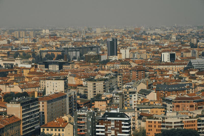 Milan from Above stock photo. Image of italy, milan - 164414250