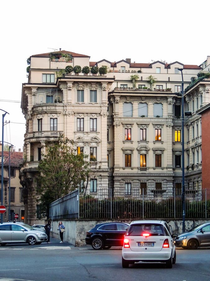 Milanese Architecture editorial photography. Image of portavenezia ...