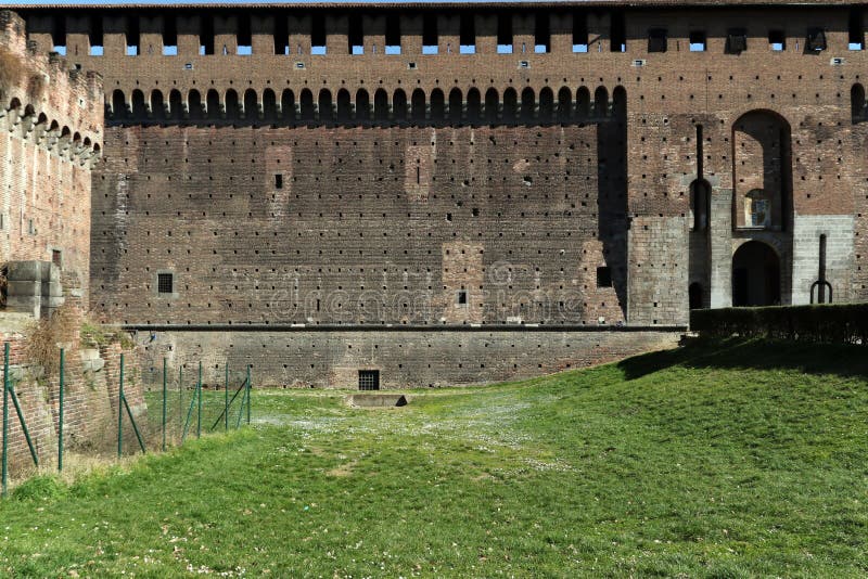 Milano,milan Outside Castello Sforzesco Editorial Photography - Image ...