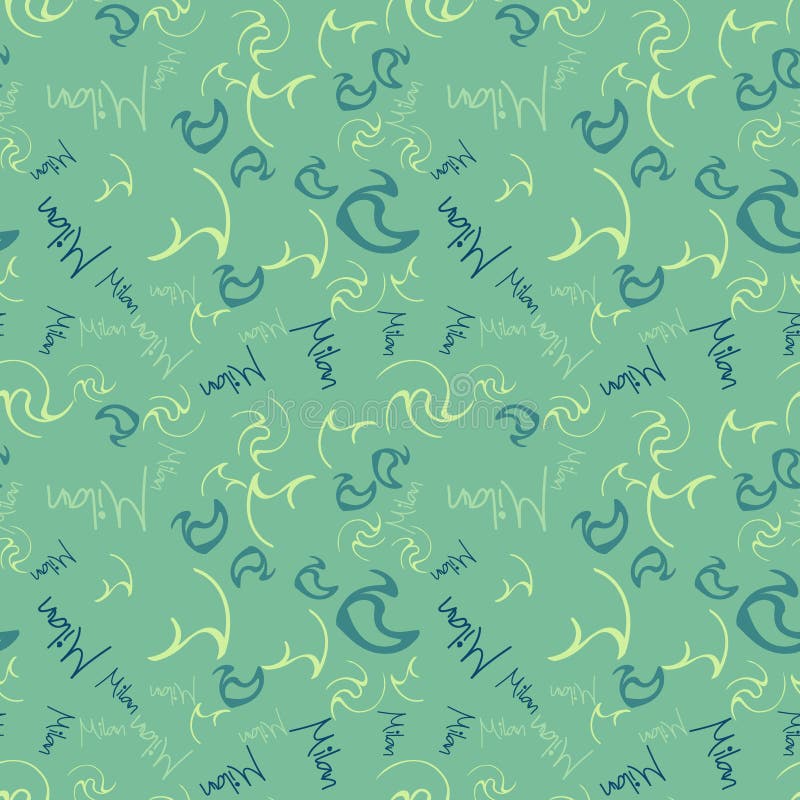 Milan creative pattern stock vector. Illustration of italian - 110879924