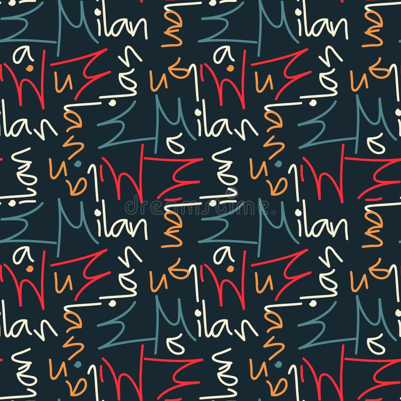 Milan Seamless Pattern One stock vector. Illustration of ornate - 35297619