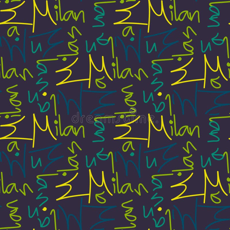 Milan Seamless Pattern One stock vector. Illustration of ornate - 35297619