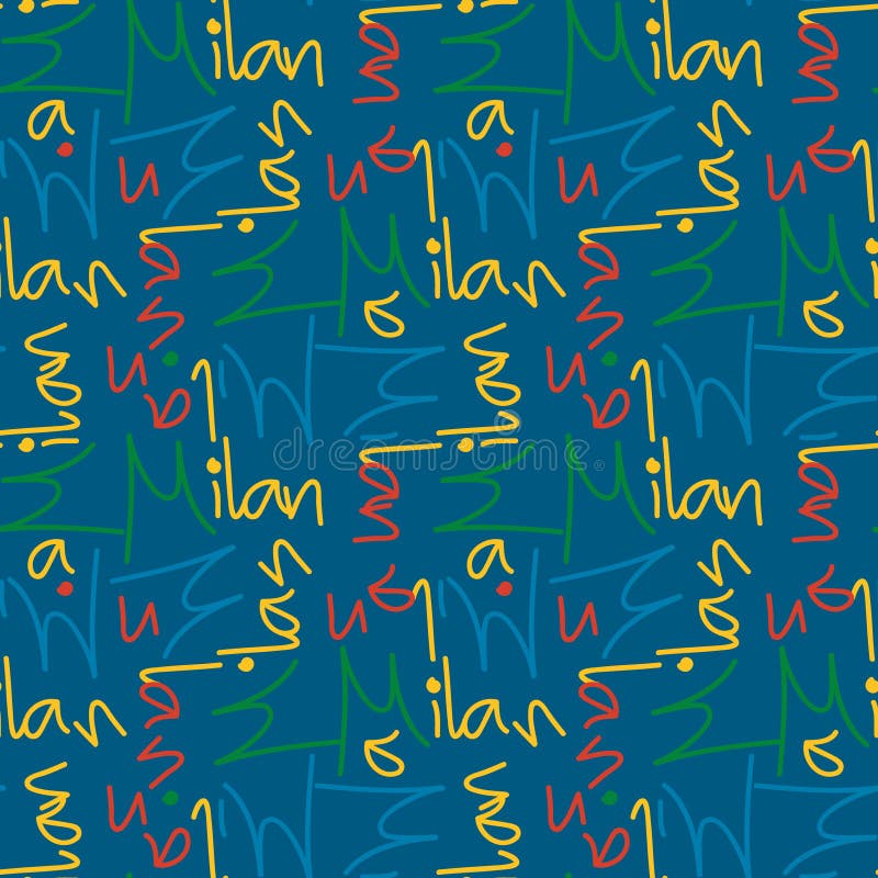 Milan Seamless Pattern One stock vector. Illustration of ornate - 35297619