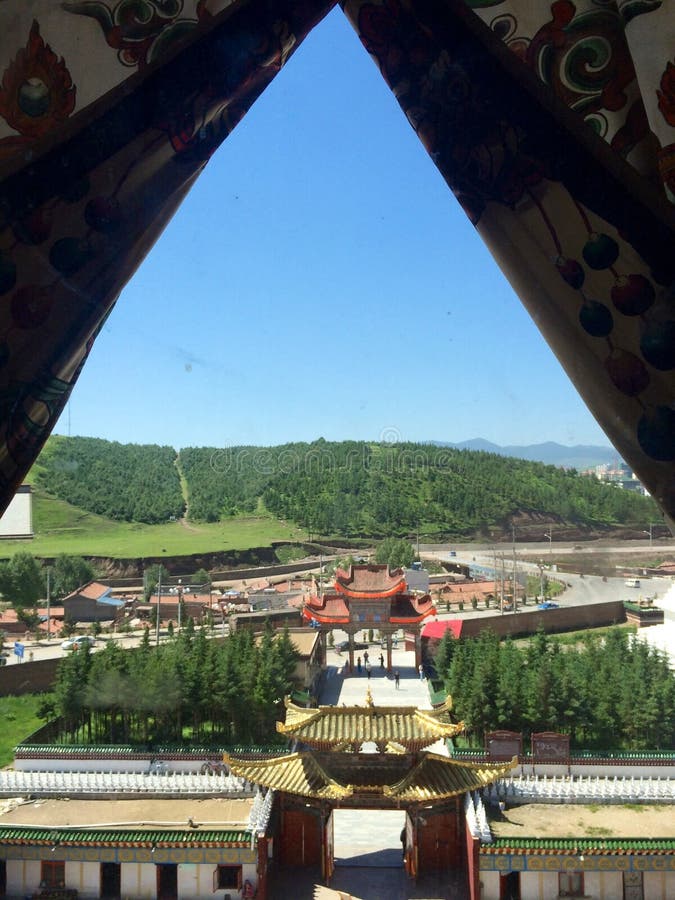 Milarepa Temples editorial stock image. Image of construction - 43016929