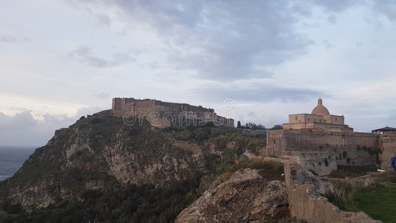 Milazzo caste stock photo. Image of milazzo, castle - 108054758