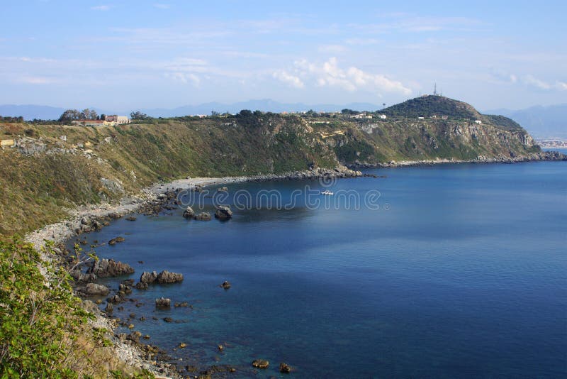 Milazzo: panoramic view stock image. Image of touristic - 25435825
