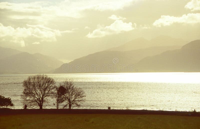 Mild Evening Light at the Lake Stock Image - Image of lakeside ...