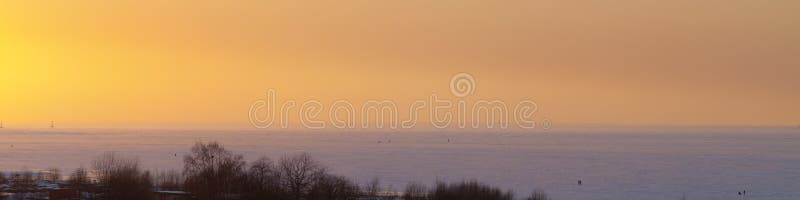 Mild winter sunset stock photo. Image of blue, landscapes - 66387602