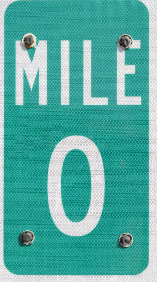 Mile 0 sign stock photo. Image of america, travel, florida - 38079992