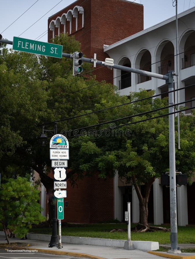 Mile 1 of the Florida Scenic Highway Editorial Photography - Image of ...