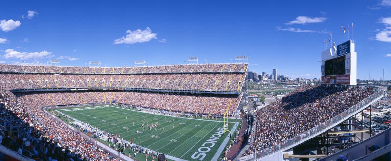 Mile High Stadium editorial stock photo. Image of crowd - 23160653