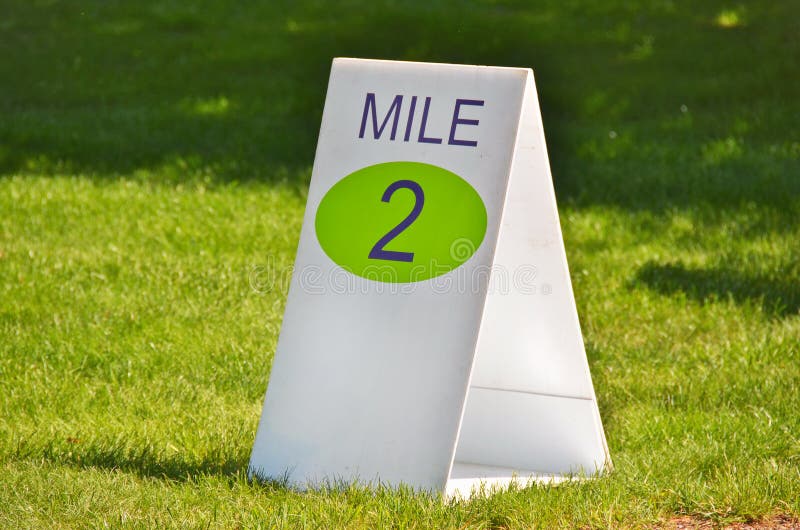 Mile Marker stock photo. Image of vivid, number, bright - 25043174