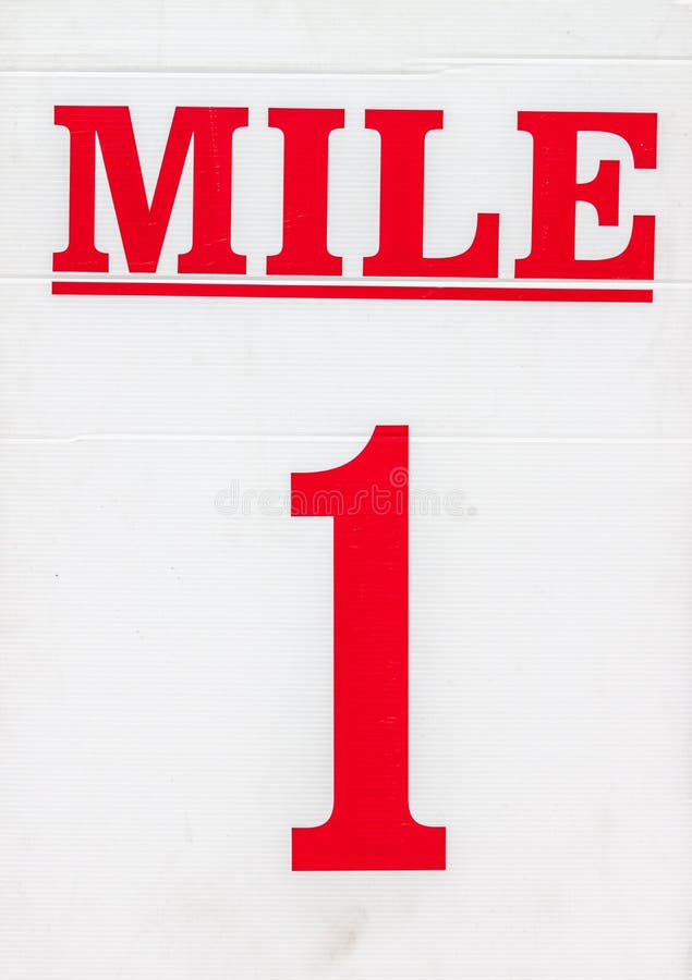 Mile Marker Sign stock photo. Image of journey, start - 40955048