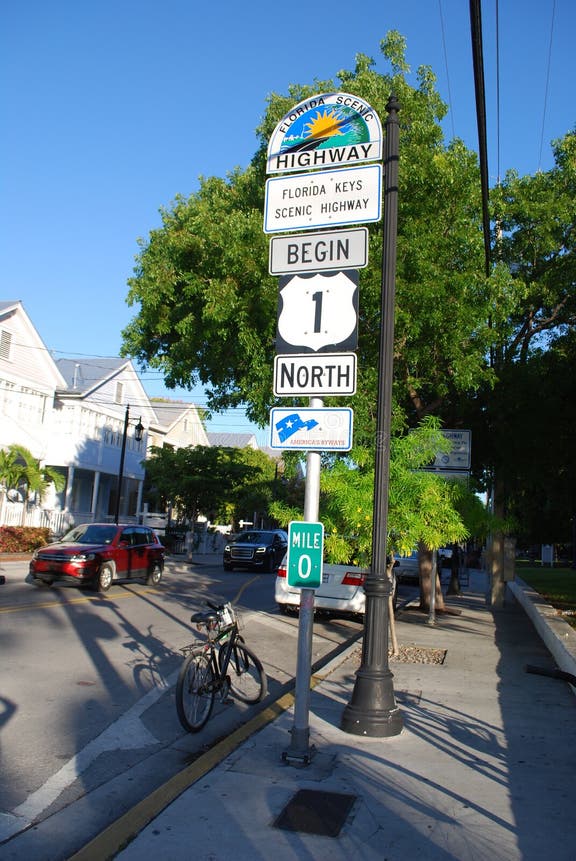 Mile Marker Zero - Key West Florida Editorial Photo - Image of west ...