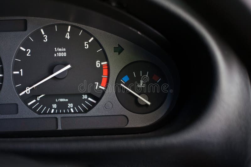 Mile meter console car stock image. Image of light, motor - 26264511