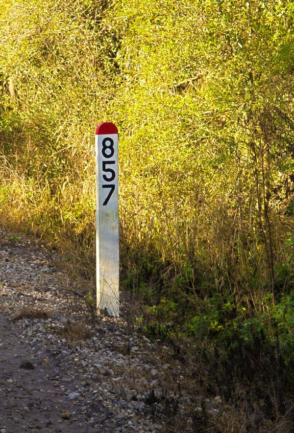 Mile post HDR stock image. Image of highway, directional - 23223099