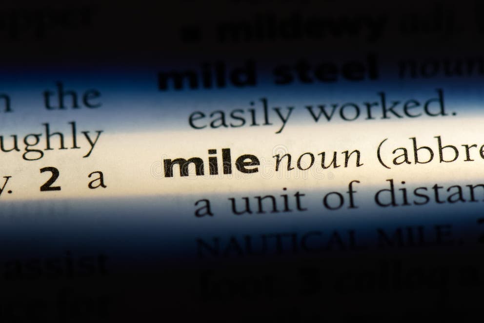 Mile stock image. Image of isolated, idea, macro, definition - 126541741