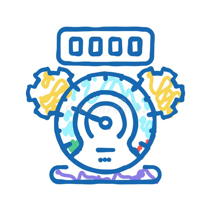 Mileage Rollback Icon Doodle Illustration Stock Vector - Illustration ...