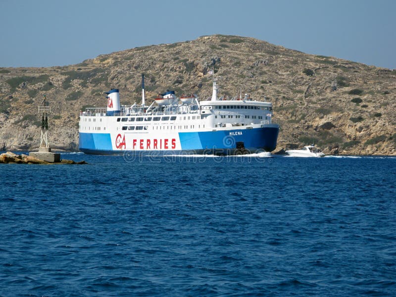 Milena in Ios editorial stock image. Image of island - 374952569