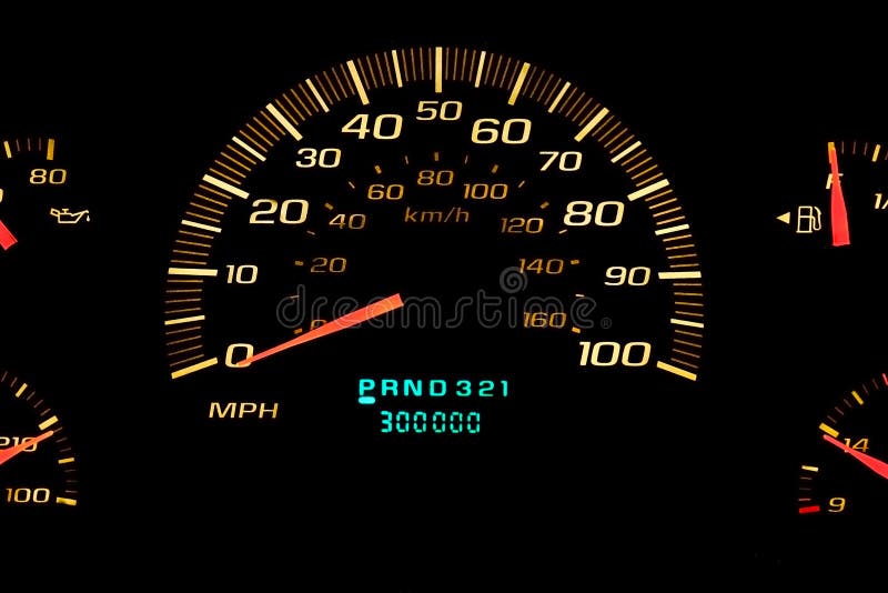 300,000 Miles or Kilometers Car Odometer Stock Image - Image of ...