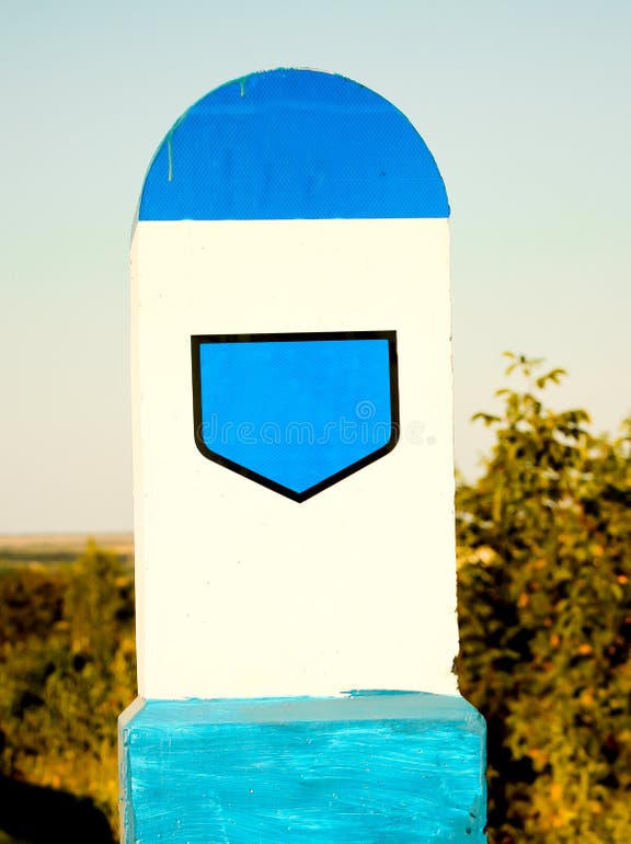 Milestone stock photo. Image of green, road, countryside - 45213456