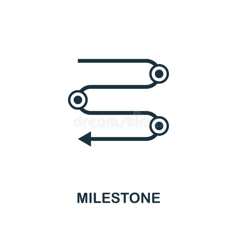 Milestone Icon. Creative Element Design from Business Strategy Icons ...