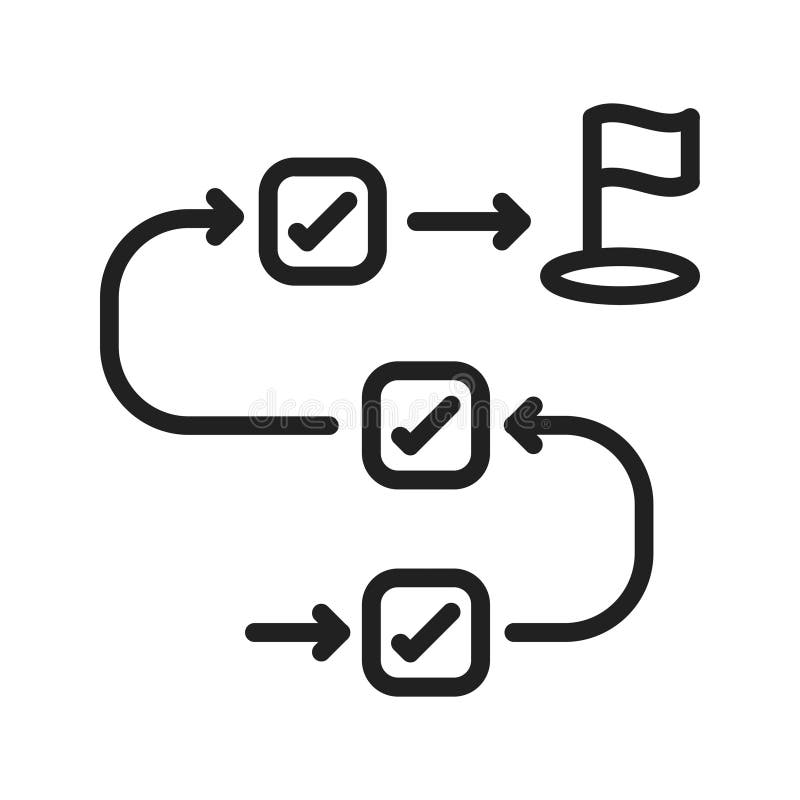 Milestone Icon Image. stock vector. Illustration of icon - 281188541