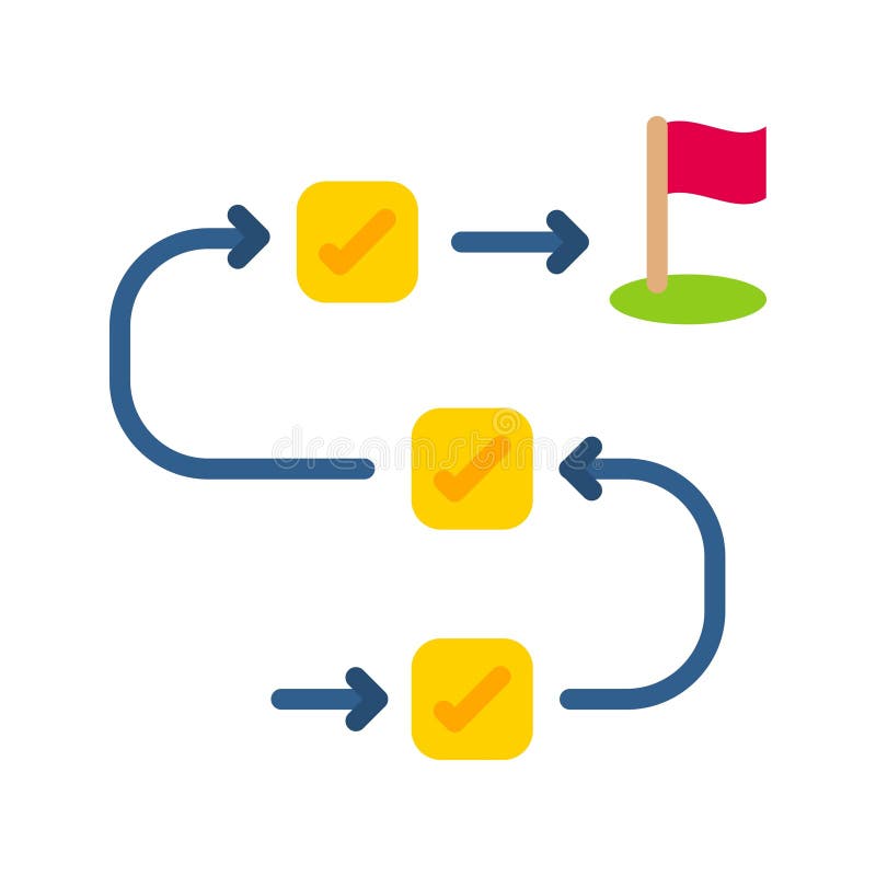 Milestone Icon Image. stock vector. Illustration of design - 284238890