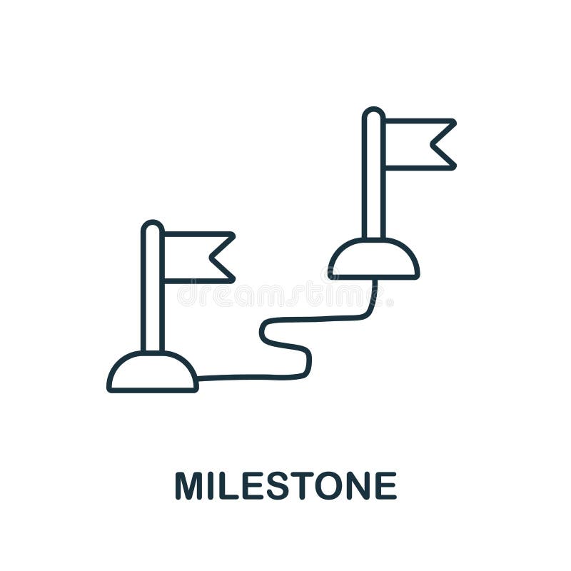 Milestone Icon. Line Element from Project Development Collection ...