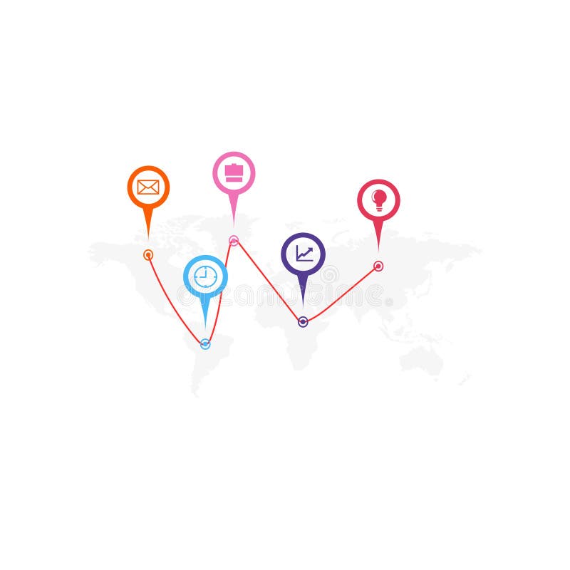 Milestone Infographic Plan Target Vector Illustration Stock Vector ...