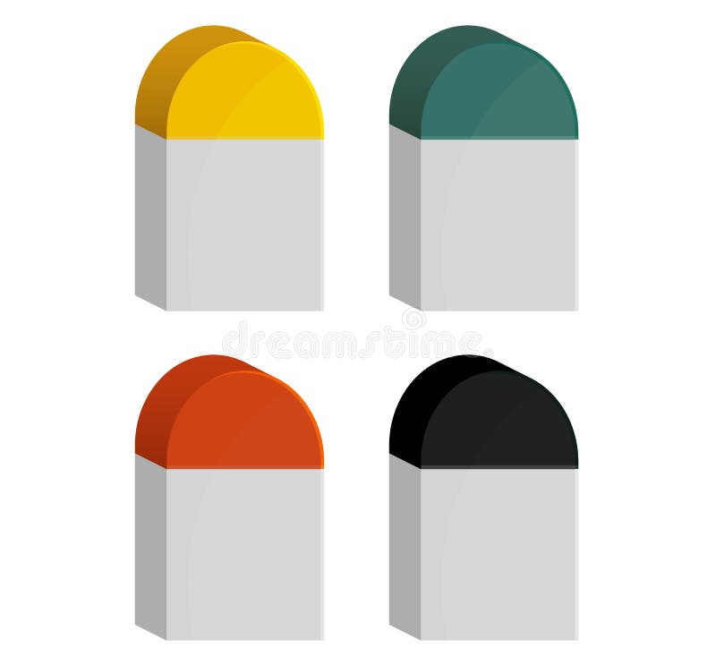 MileStone Marker Placed on a Route - Stock Illustration Stock ...