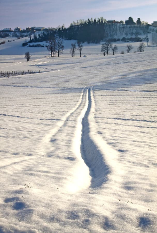 Milestone with snow stock photo. Image of milestone, frozen - 13056368