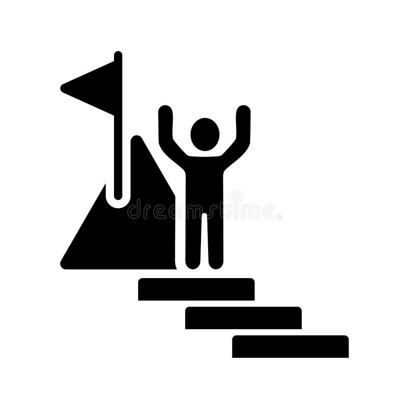 Milestone, Success, Target Icon Stock Vector - Illustration of rise ...