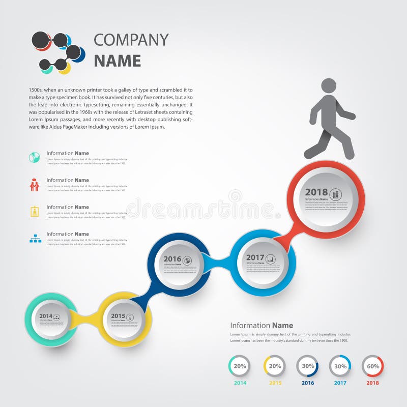 Milestone and Timeline Infographic Stock Vector - Illustration of ...