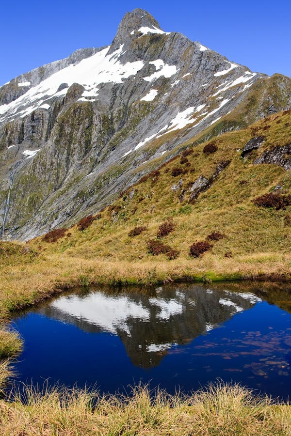 Milford Track MacKinnon Pass Monument Stock Image - Image of milford ...