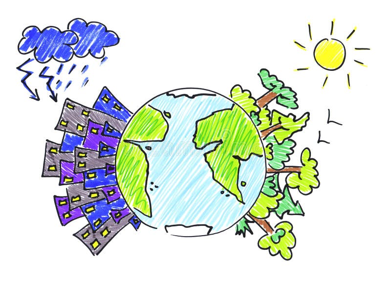 Milieu stock illustratie. Illustration of schilderij - 28106576