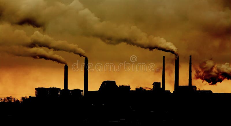 Het Concept Van De Milieuvervuiling Stock Afbeelding - Afbeelding ...