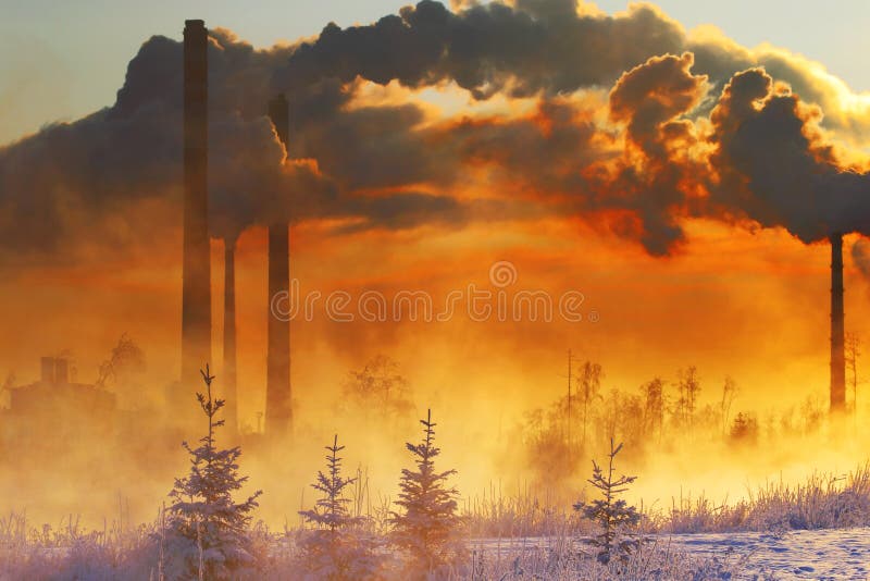 Milieuvervuiling stock foto. Image of steenkool, nacht - 38157924