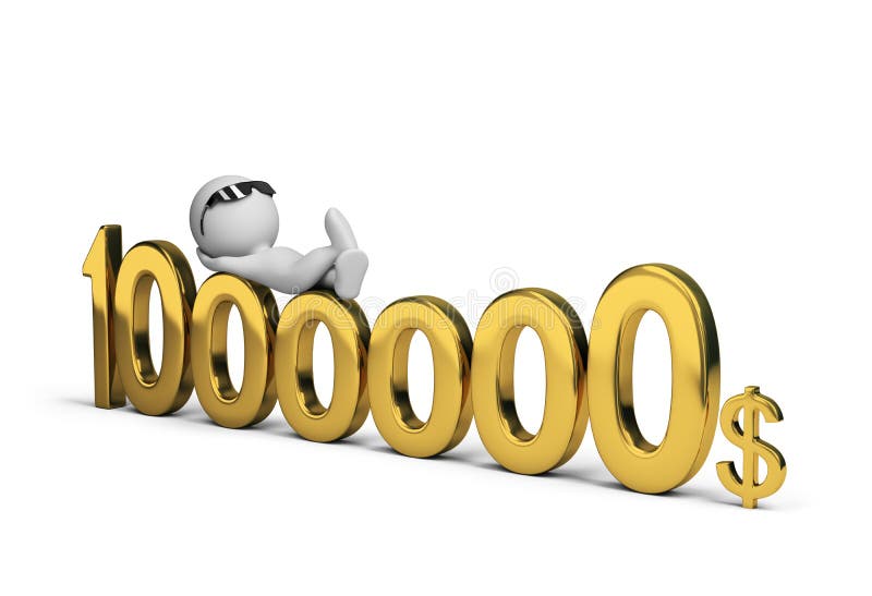 Milione dollari illustrazione di stock. Illustrazione di fusione - 40291197