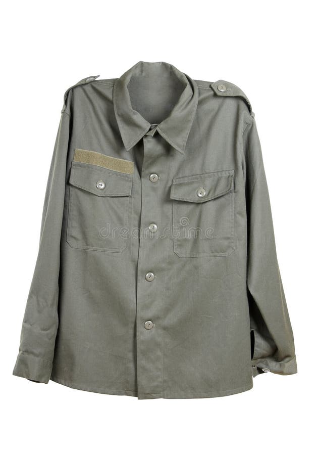 Militair overhemd stock afbeelding. Image of kostuum - 28779973
