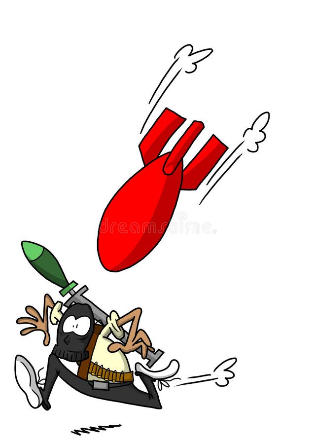 Running Bomb stock vector. Illustration of fuse, running - 25790717