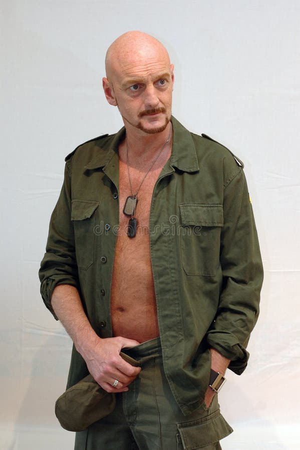 Military salute. stock photo. Image of tatoo, tattoo, chest - 137278