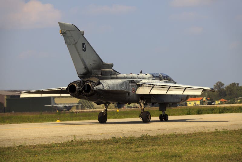 Military Airbase Cameri, the Italian Acrobatic Team `Frecce Tricolori ...