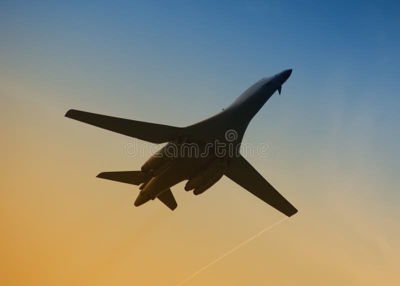 Military Aircraft in Flight Stock Image - Image of nuclear, dawn: 3328743