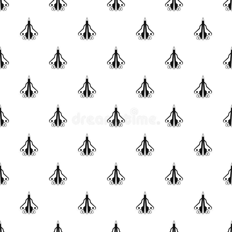 Military Aircraft Pattern, Simple Style Stock Vector - Illustration of ...