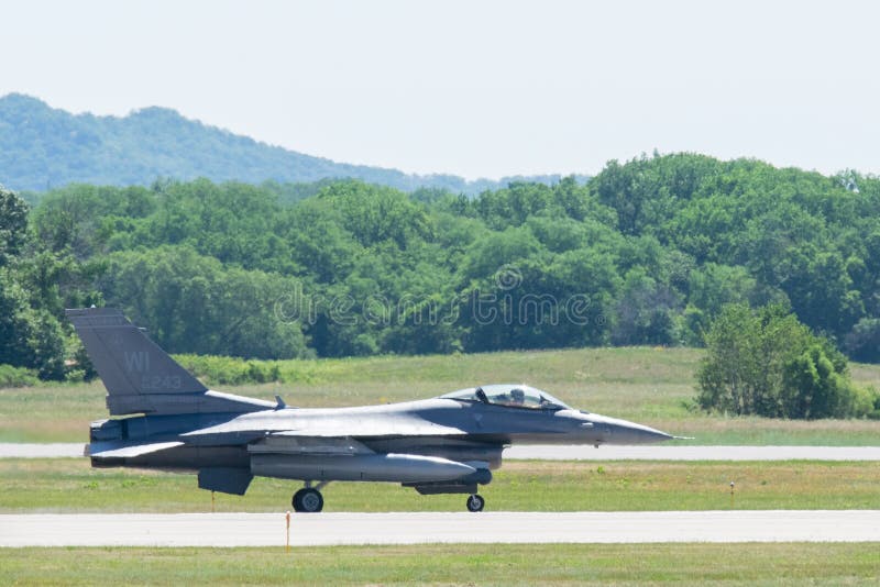 Military Aircraft Taking Off in an Airbase Editorial Stock Photo ...