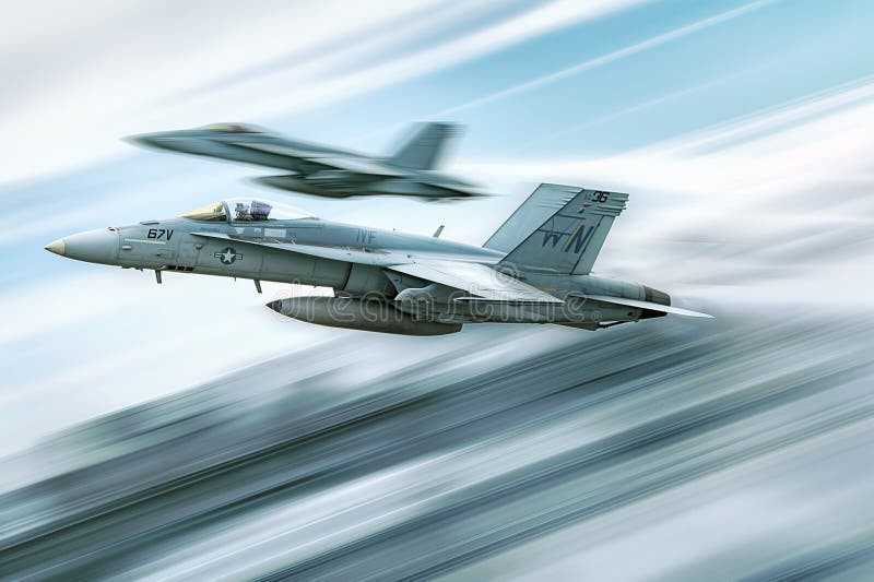 Military Airplane at Flying on the Speed, Military Fight Jets on Duty ...