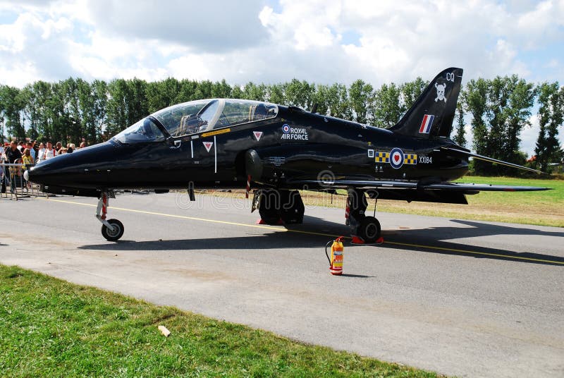 Military airplane Hawk editorial stock photo. Image of radom - 12256383