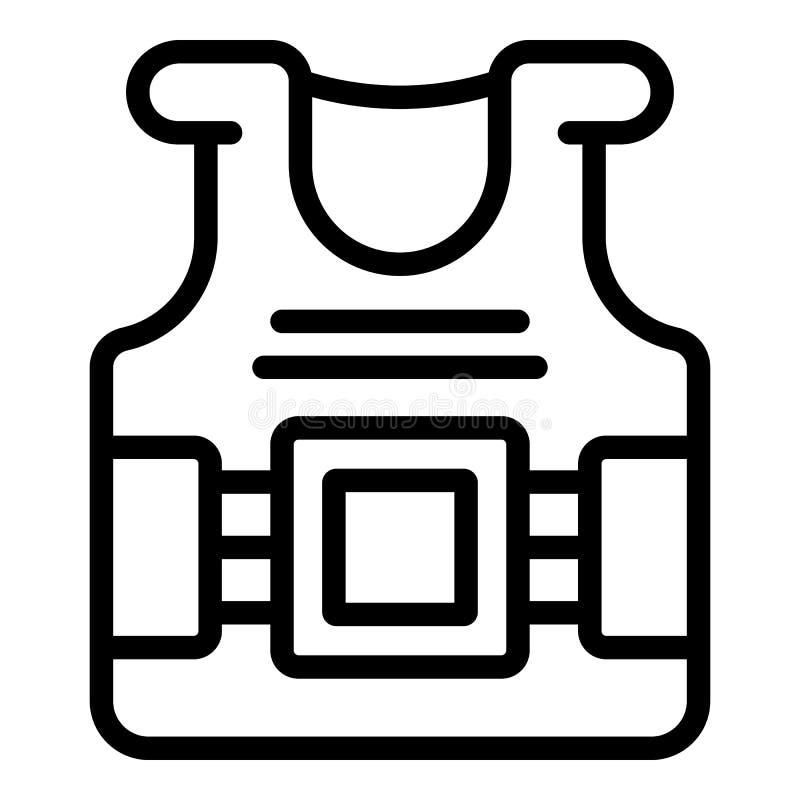 Military Ammunition Vest Icon Outline Vector. Police Armor Stock ... Military Ammunition Vest Icon Outline Vector. Police Armor Stock ...
