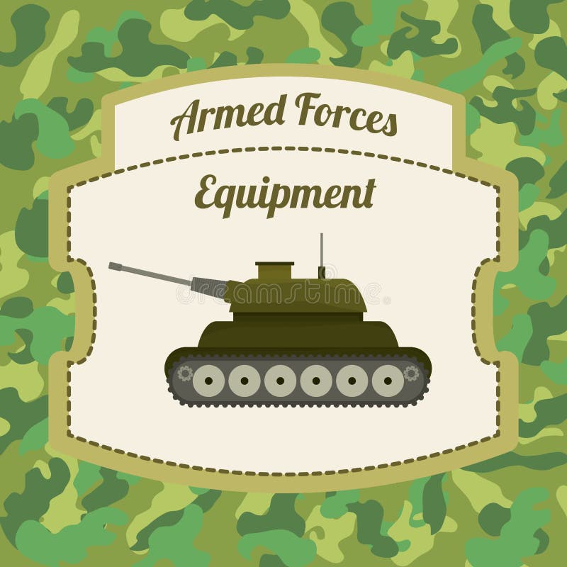 Military Armed Forces Design Stock Vector - Illustration of equipment ...